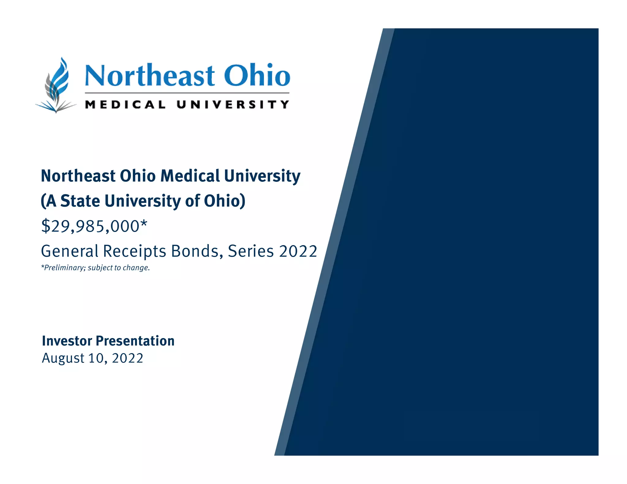 Northeast Ohio Medical University | PPT