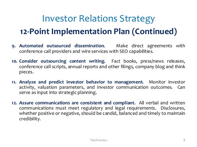 Investor Relations Toolkit