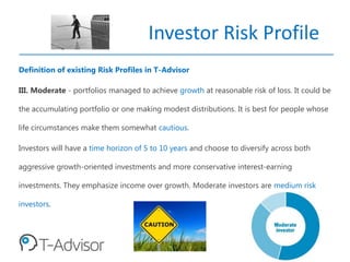 Investor Risk Profile | PPTX | Stocks and Bonds | Personal Investing