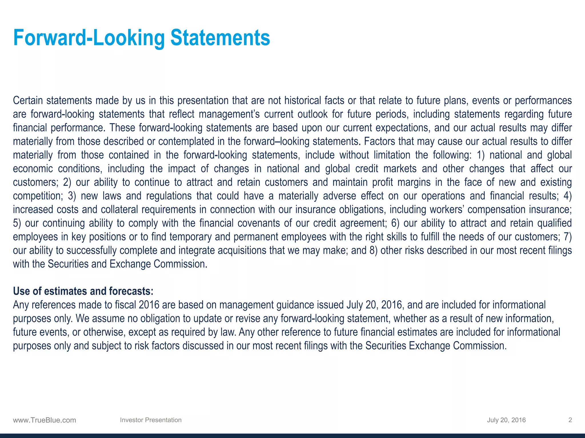 Investor Roadshow Presentation | PDF