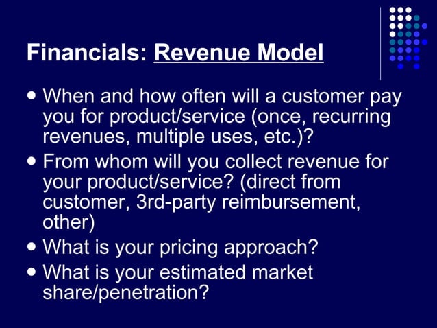 How to present your company as an investment opportunity