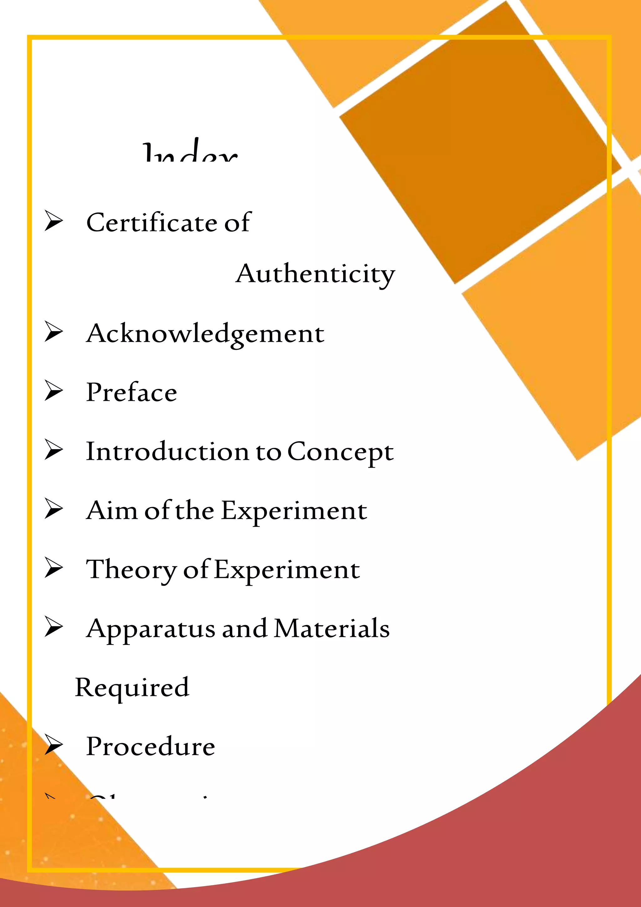 CBSE Investigatory Project Of Subject Chemistry- Class 11 | DOCX