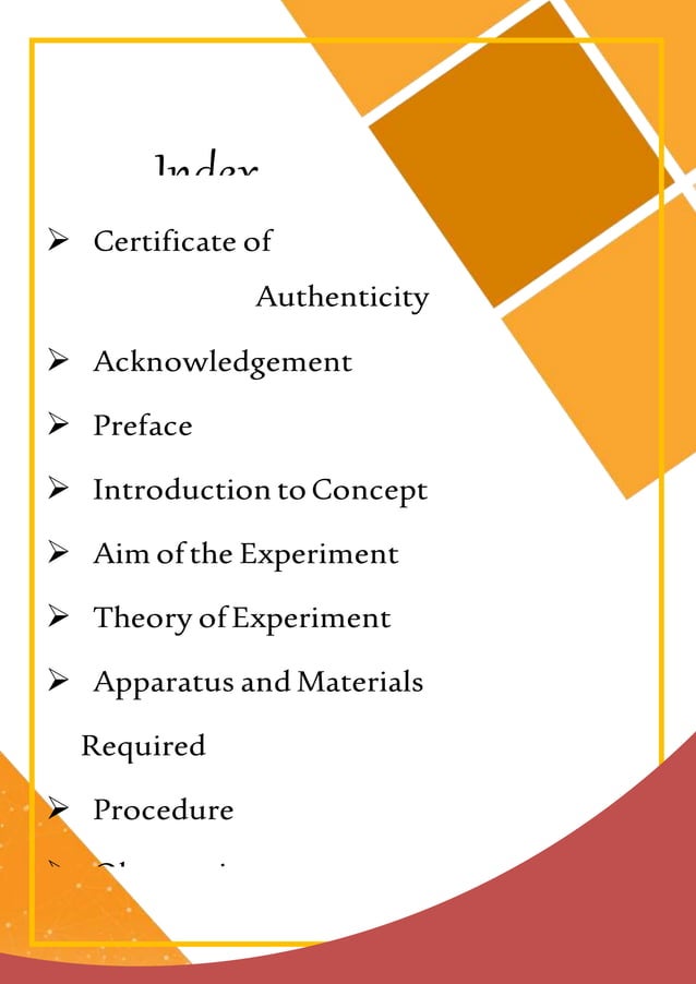 CBSE Investigatory Project Of Subject Chemistry- Class 11 | DOCX