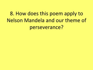 Nelson Mandela Invictus Poem
