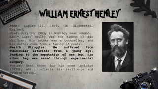 Invictus by William Ernest Henley Poetry Analysis | PDF