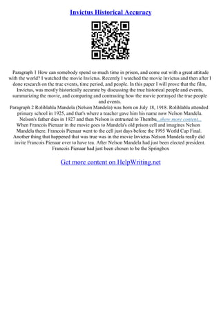 Invictus Essay | PDF