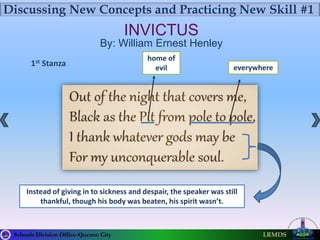 Analysis of Invictus by William Henley | PPTX