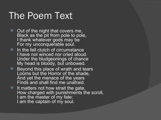 Invictuspoemandbg | PPT