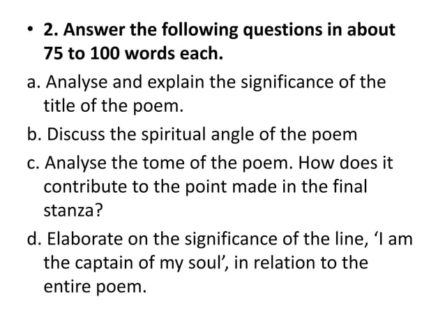 invictus POEMS.pptx | Spirituality | Religion & Spirituality