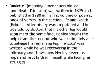 invictus POEMS.pptx