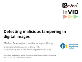 Presentation of the InVID tools for image forensics analysis | PPT