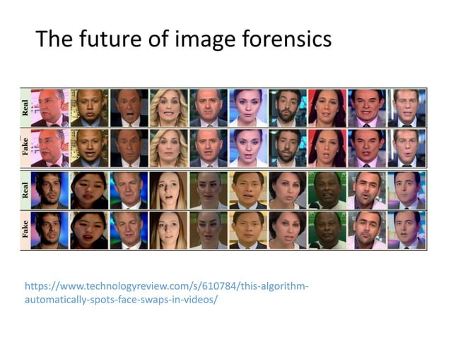 Presentation of the InVID technologies for image forensics analysis | PPT