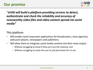 InVID project presentation at SMVW16 | PPT