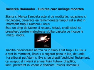 Invierea domnului | PPTX