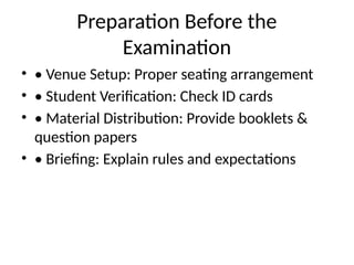 Invigilation_of_Examination, first presentation pptx | PPTX