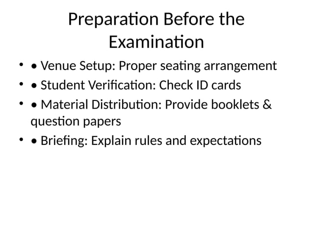 Invigilation_of_Examination, first presentation pptx | PPTX