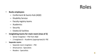 Invigilator training aqd 091210 | PPTX