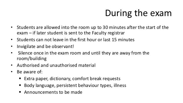 Invigilator training aqd 091210