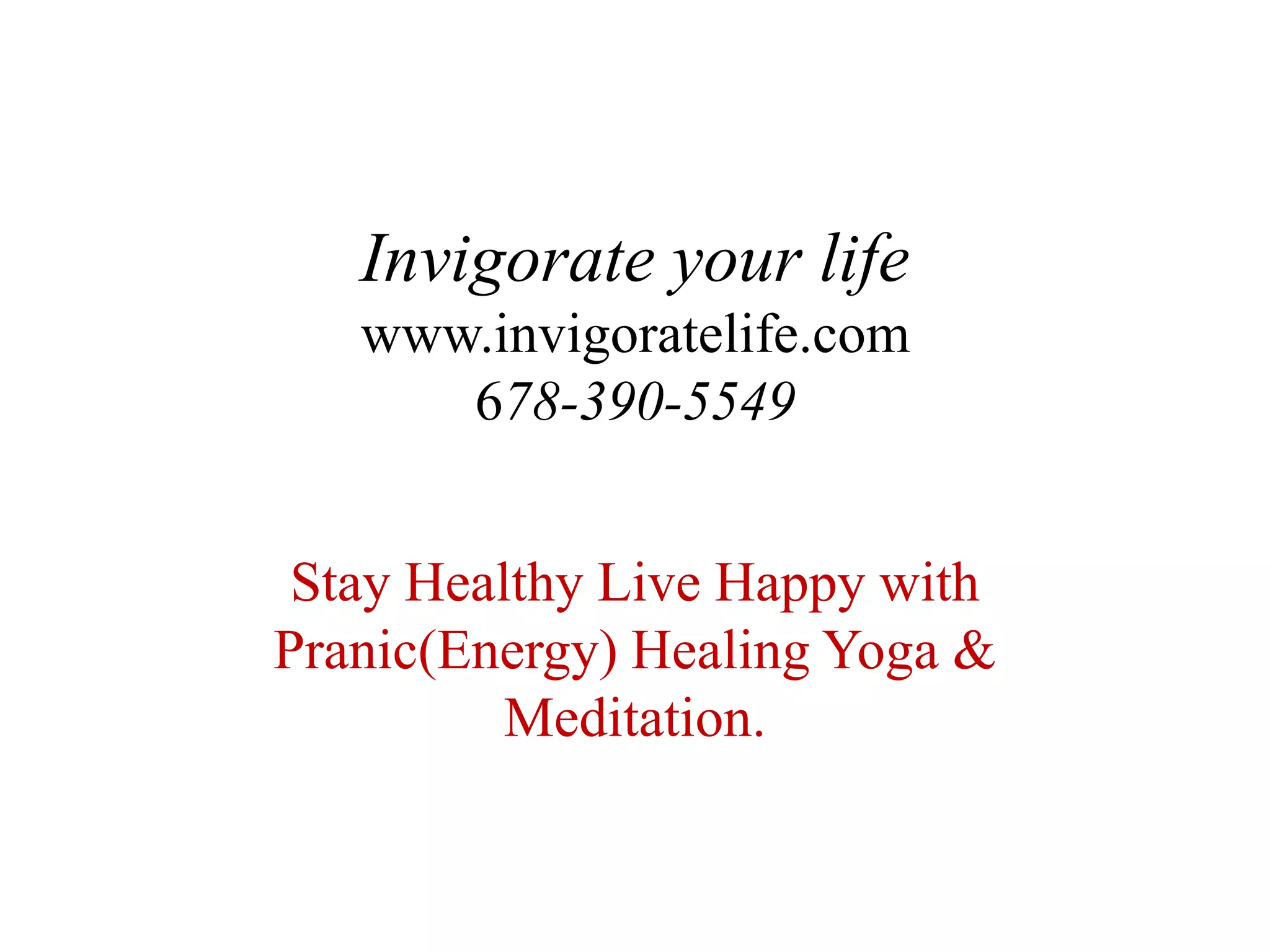 Invigorate Your Life Presentation | PPTX