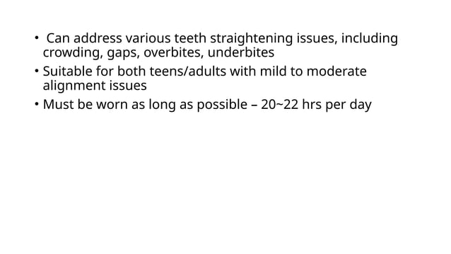 powerpoint presentation about invisalign | PPTX