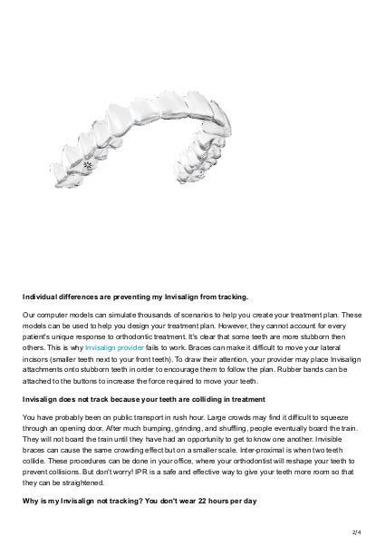 Invisalign isnt aligning my teeth properly Why is that.pdf Invisalign isnt aligning my teeth properly Why is that.pdf