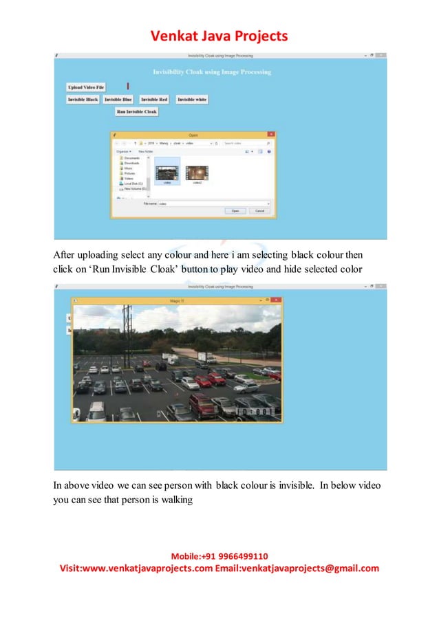 Invisibility cloak using image processing | PDF