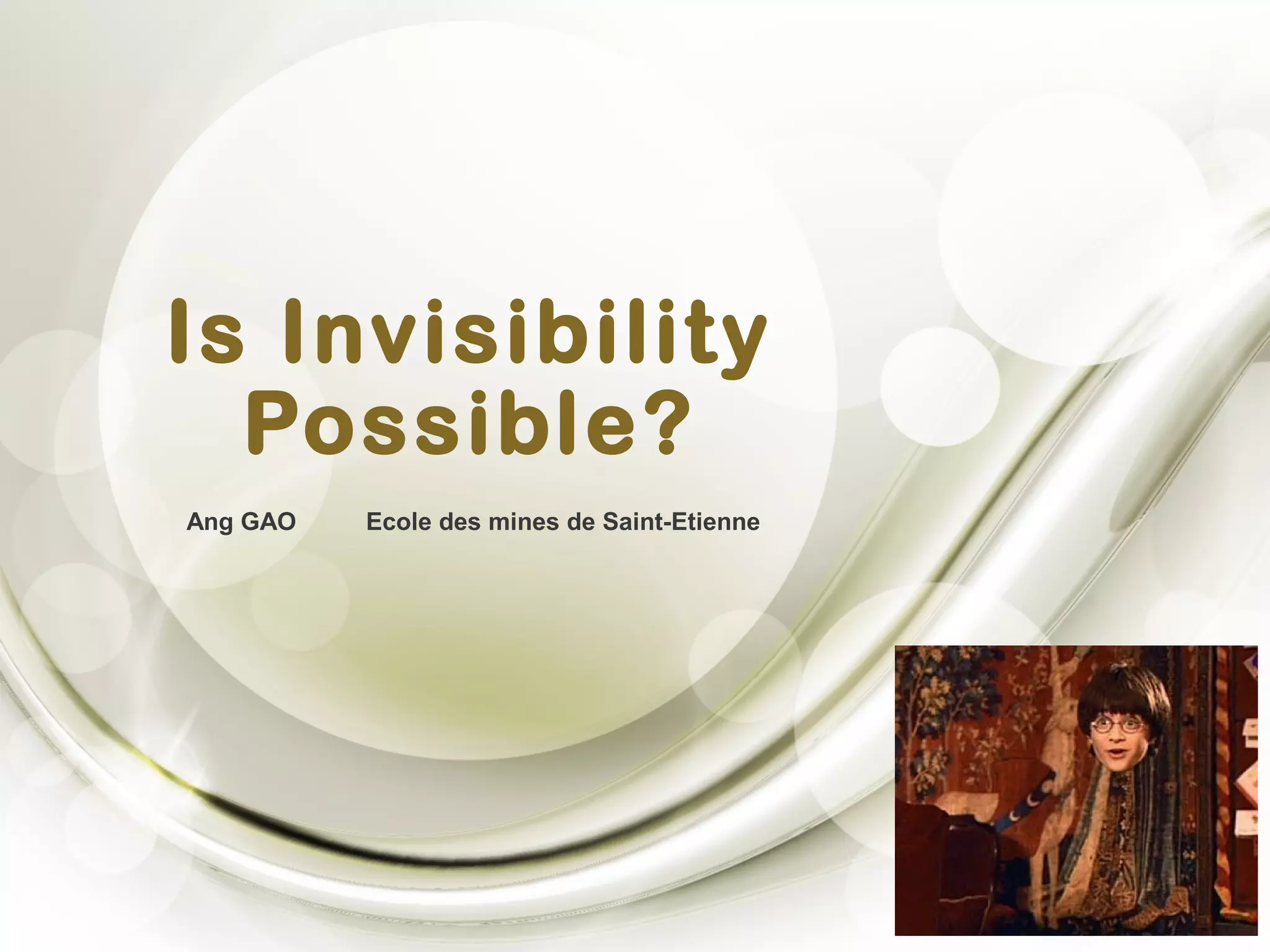 Invisibility | PPT