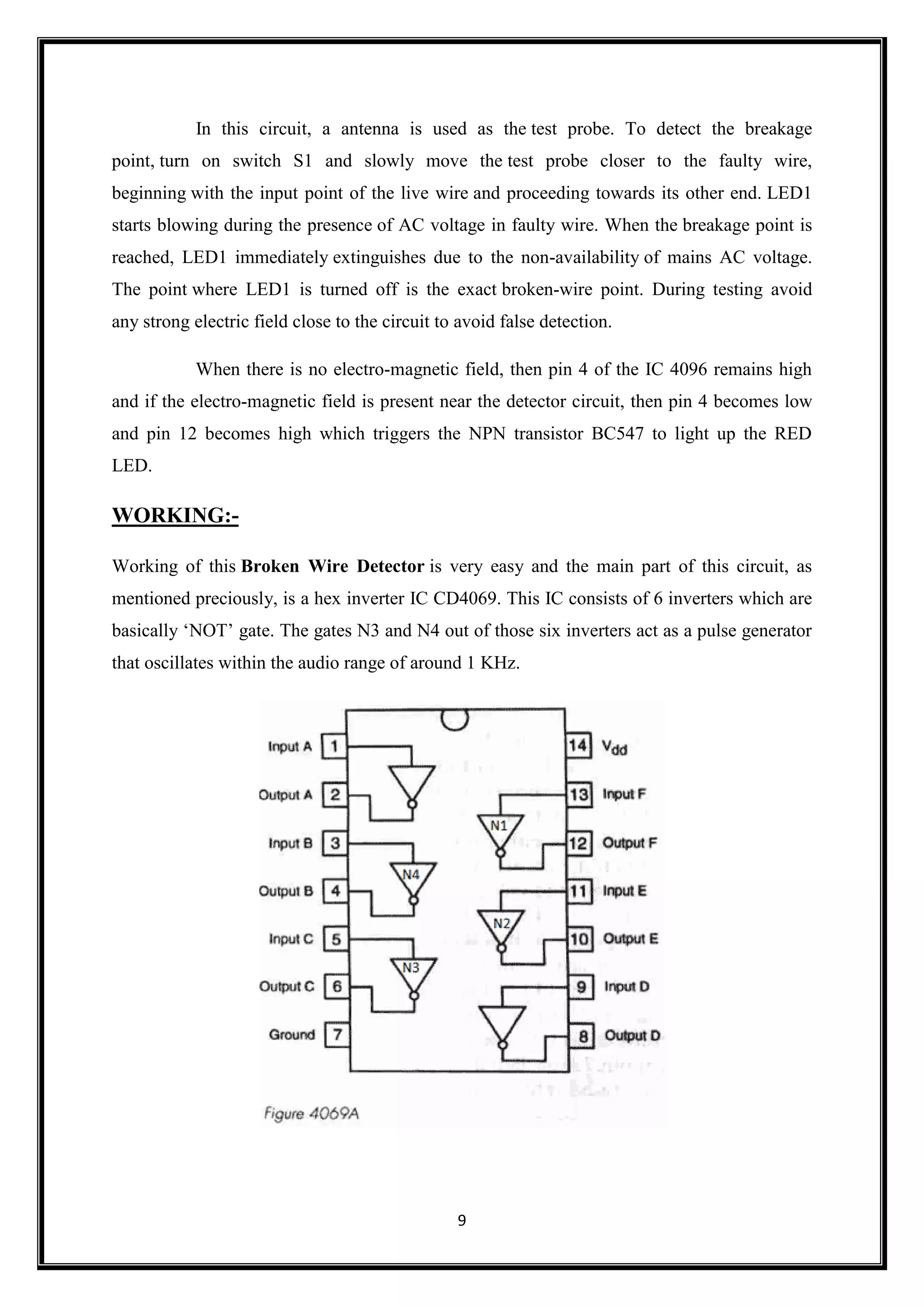 Invisible broken wire detector | PDF
