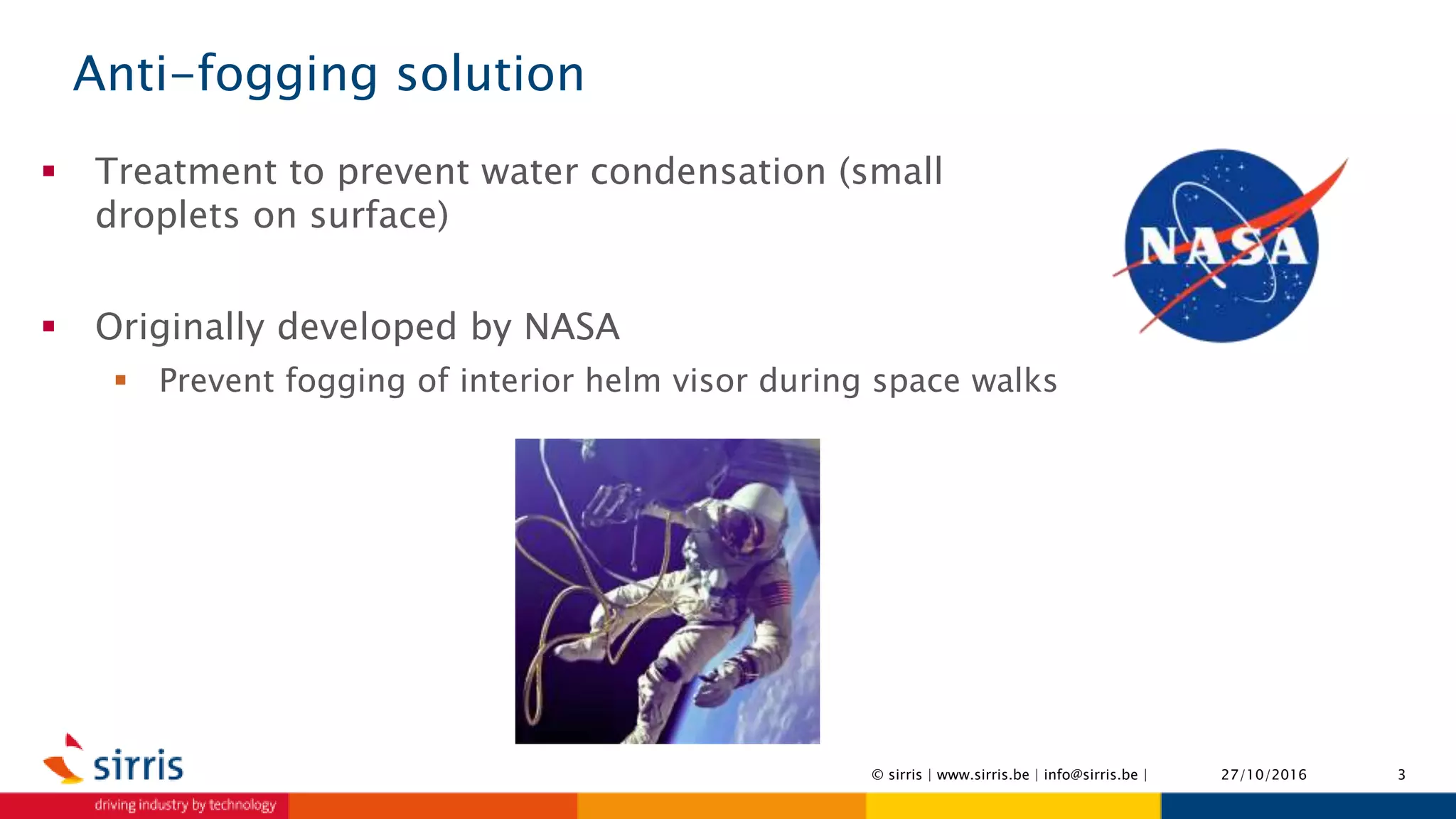 Invisible but functional - anti-fog coatings | PPTX