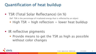 Invisible but functional - ir coatings | PPTX