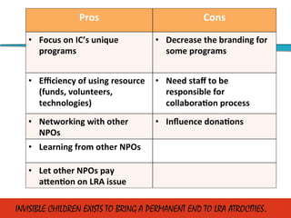 Invisible Children_NPO Management | PPT