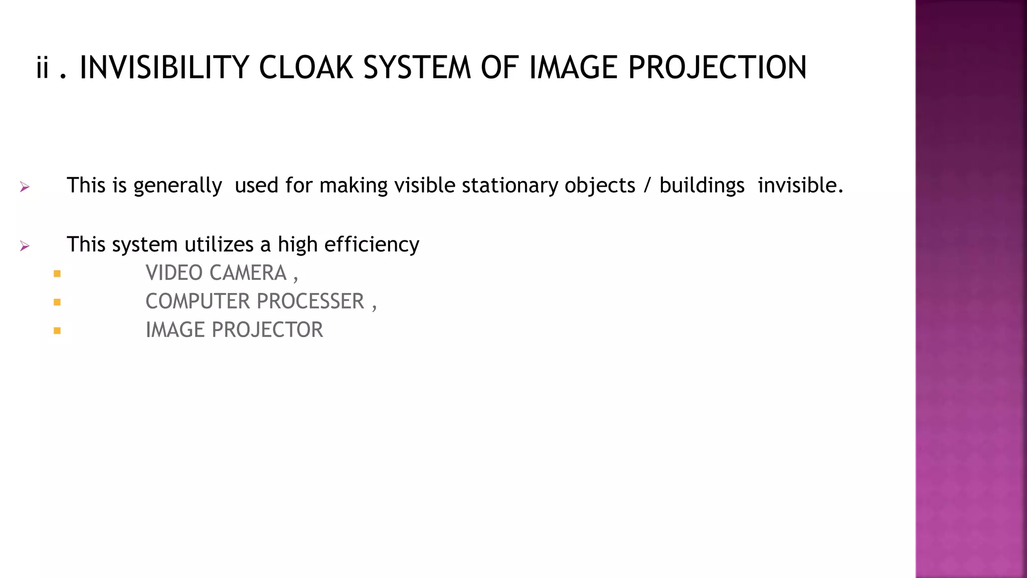 Invisible cloak!! | PPTX