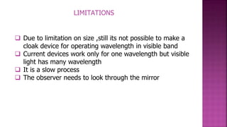 Invisible cloak!! | PPTX