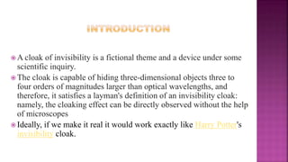Invisible cloak!! | PPT
