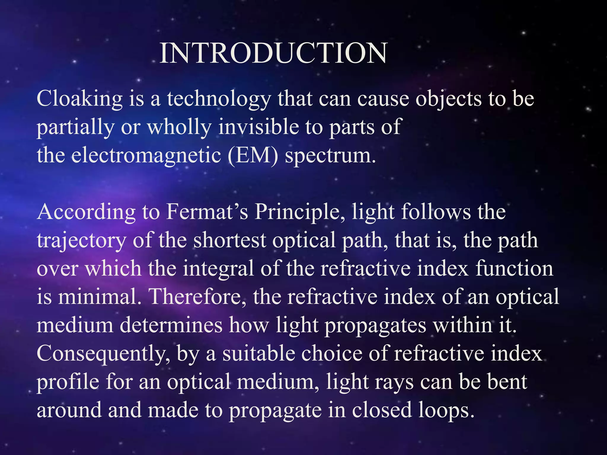 Invisible cloaking | PPT