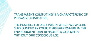 Invisible computing | PPT