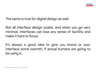 Discussing Invisible Design | PPT