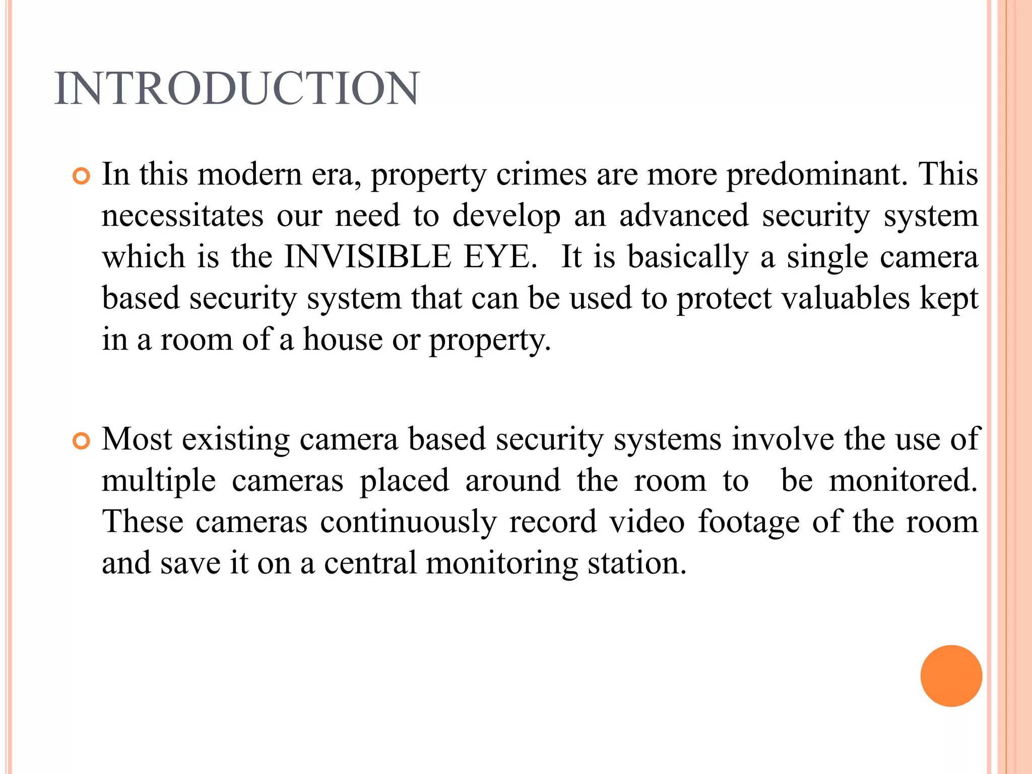 gsk Invisible eye advanced security system ppt | PPTX