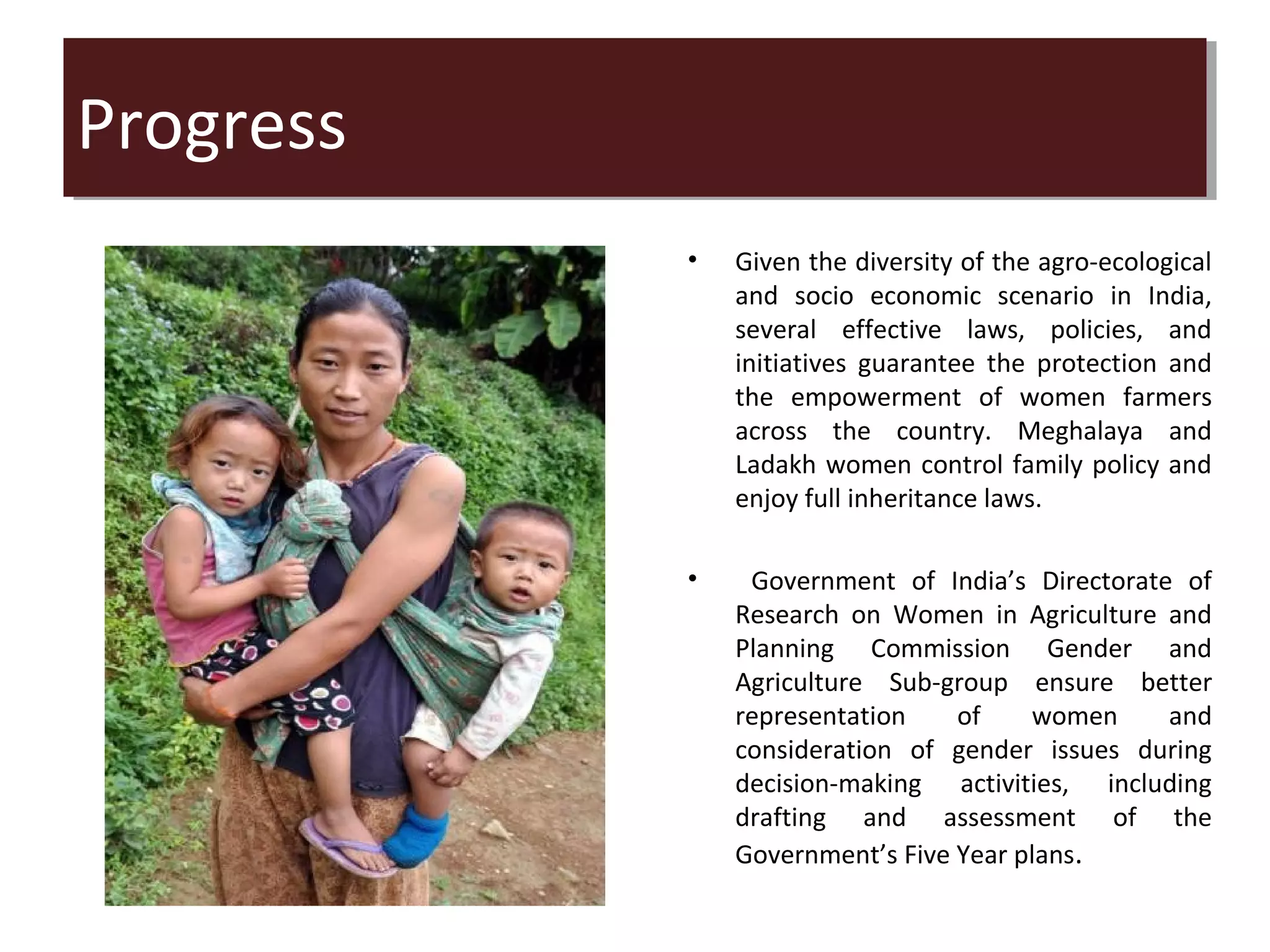 The 'Invisible Half': Recognizing the contribution of women in ...