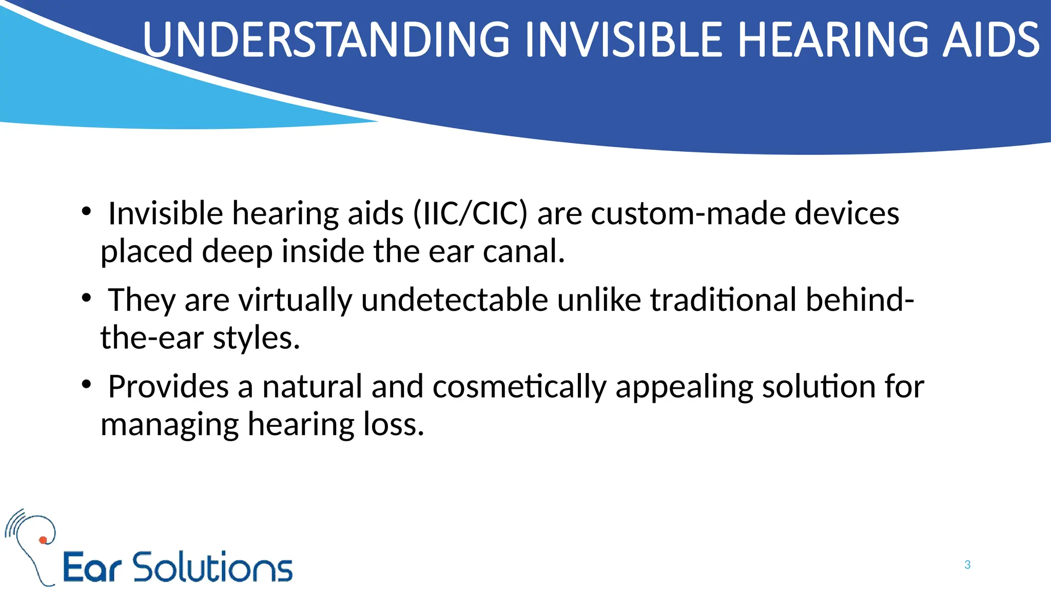 Invisible Hearing Aids Discreet Solutions For Hearing Loss Pptx