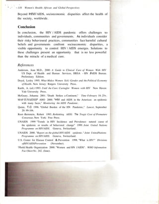 Invisible Hope: HIV/AIDS and Women | PDF