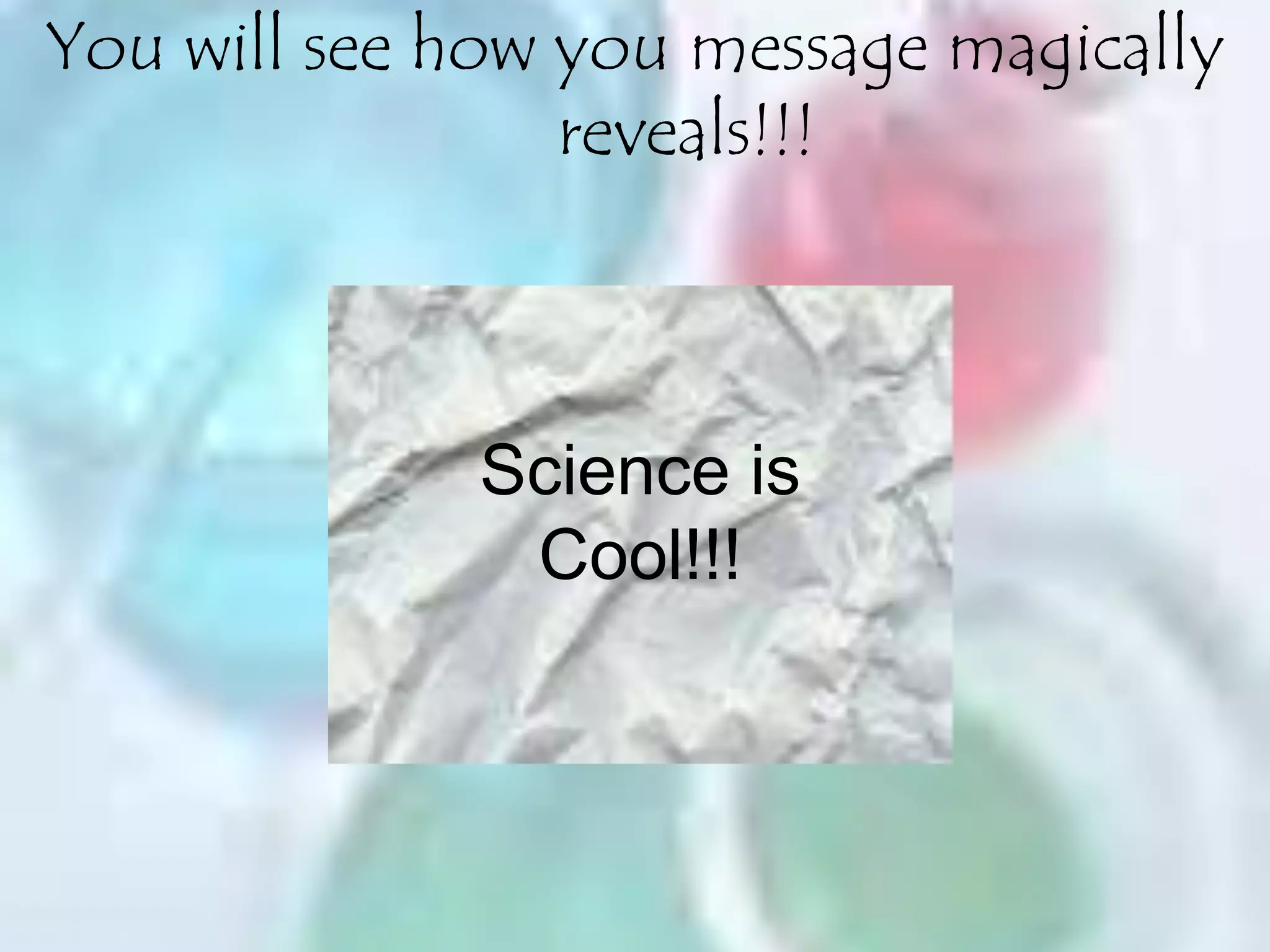 Invisible Ink Science Project | PPSX