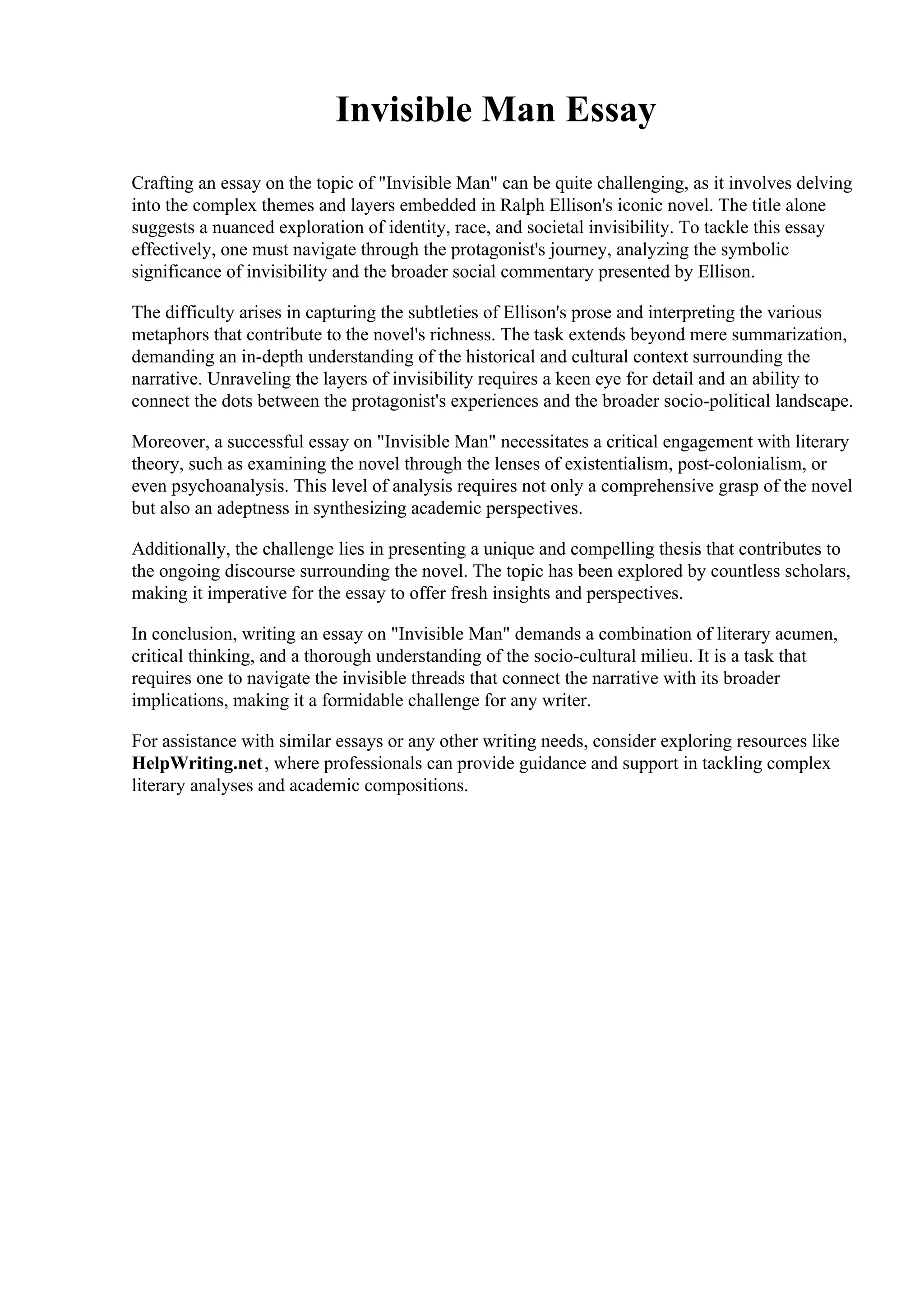 Invisible Man Essay.pdf