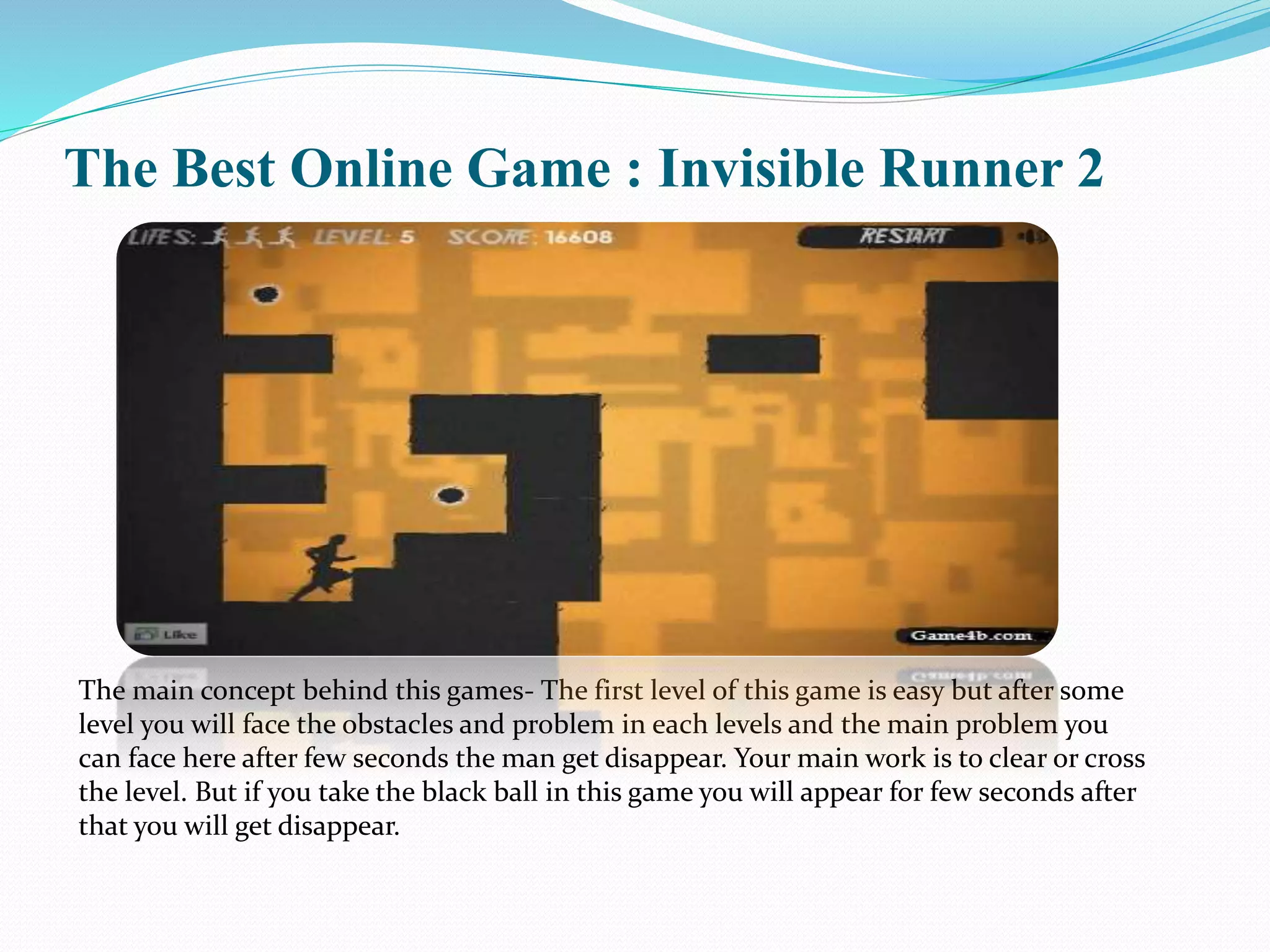 Invisible runner 2 ppt | PPT