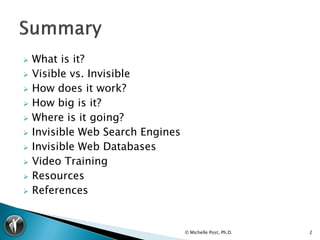 InvisibleWeb-DeeperWeb | PPT