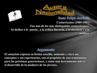 Análisis Literario de Invitación al diálogo de las generaciones. | PPTX