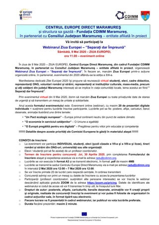 Invitatie ziua europei 2020 | PDF