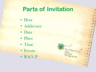 Invitation | PPTX | Wedding | Personal Celebrations & Life Events