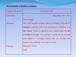 Invitation | PPTX