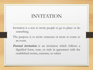 Invitation | PPT